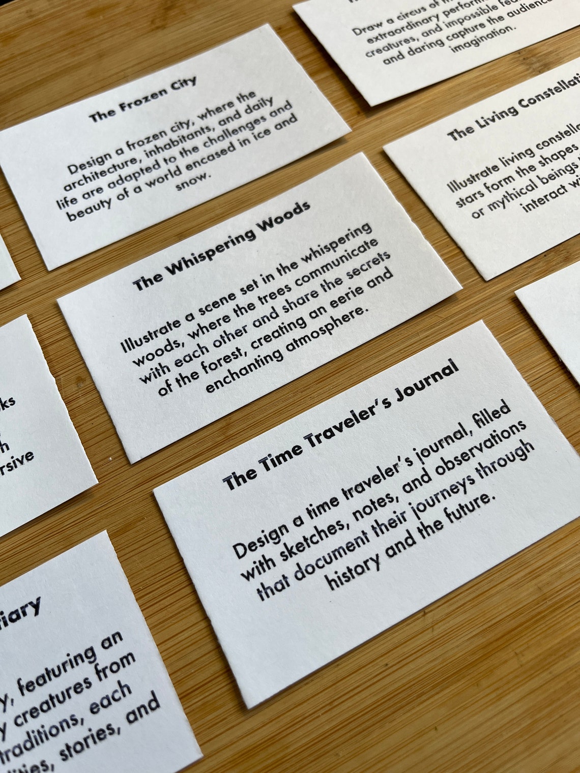 Creative Drawing Prompt Cards - Etsy