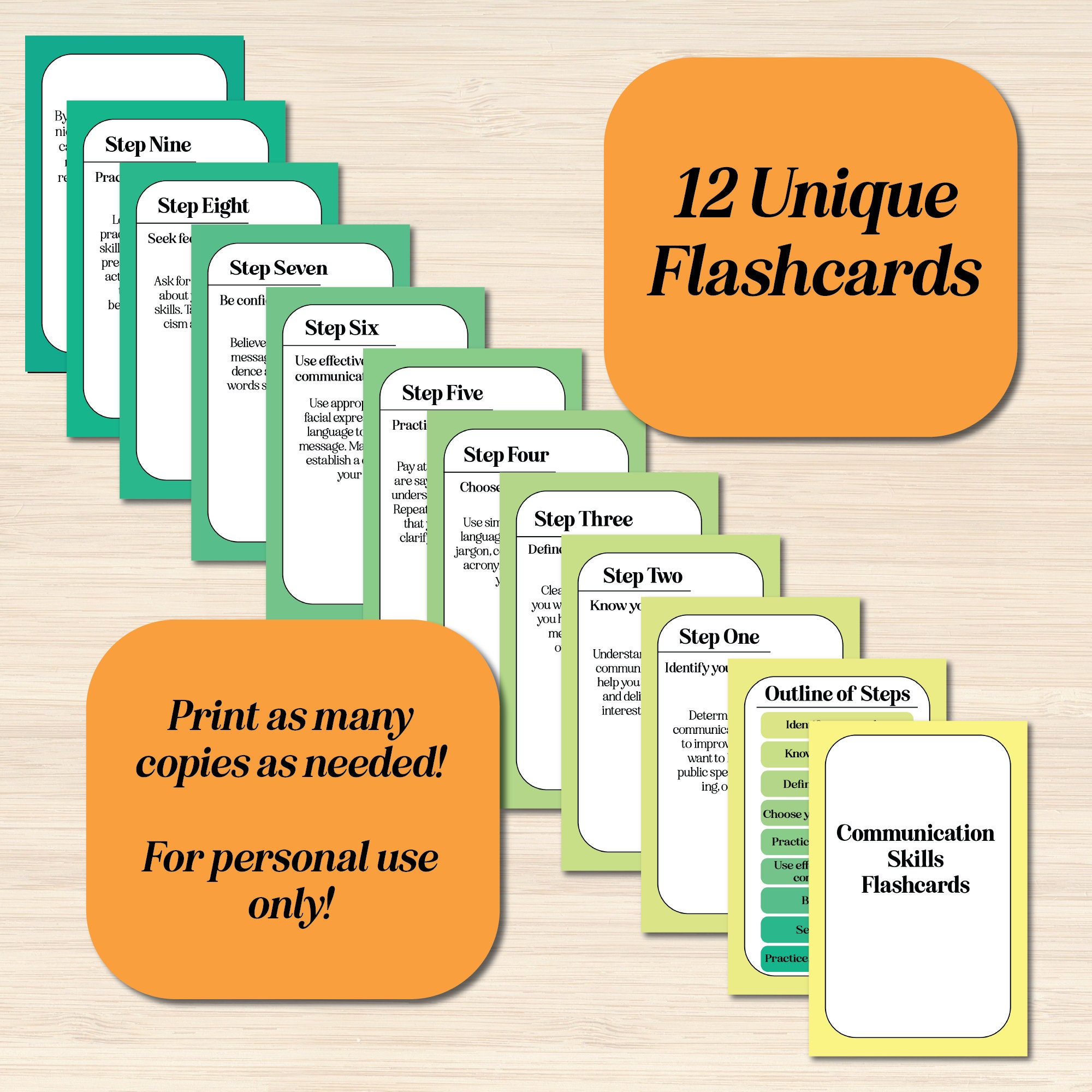 Communication Skills Flashcards - A Helpful Resource for Therapy ...
