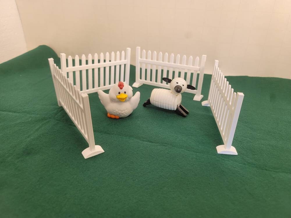 Toy Picket Fence 1:12 Scale Doll House Accessories Farm Fencing - Etsy