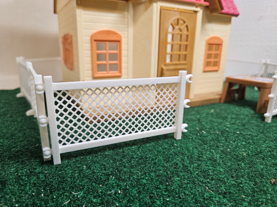 Toy Lattice Fence | 1:24 Scale | Doll House | Accessories | Farm ...