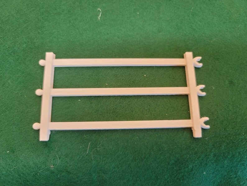 Farm Fence Toy Model Fence 3 Rail Fence Toy Doll House Fenceing Animal ...