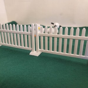 Toy Picket Fence | 1:12 Scale | Doll House | Accessories | Farm Fencing ...