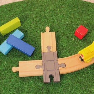 Toy Train Track 4-way Cross Intersection - Etsy