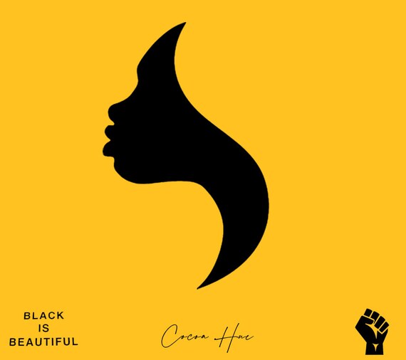 African Woman Side Profile Vinyl Decal Stickers Car | Etsy