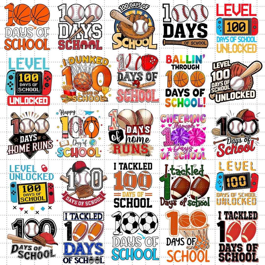 100 Days of School Baseball Svg, 100 Day Smater Svg, Schooling Svg ...