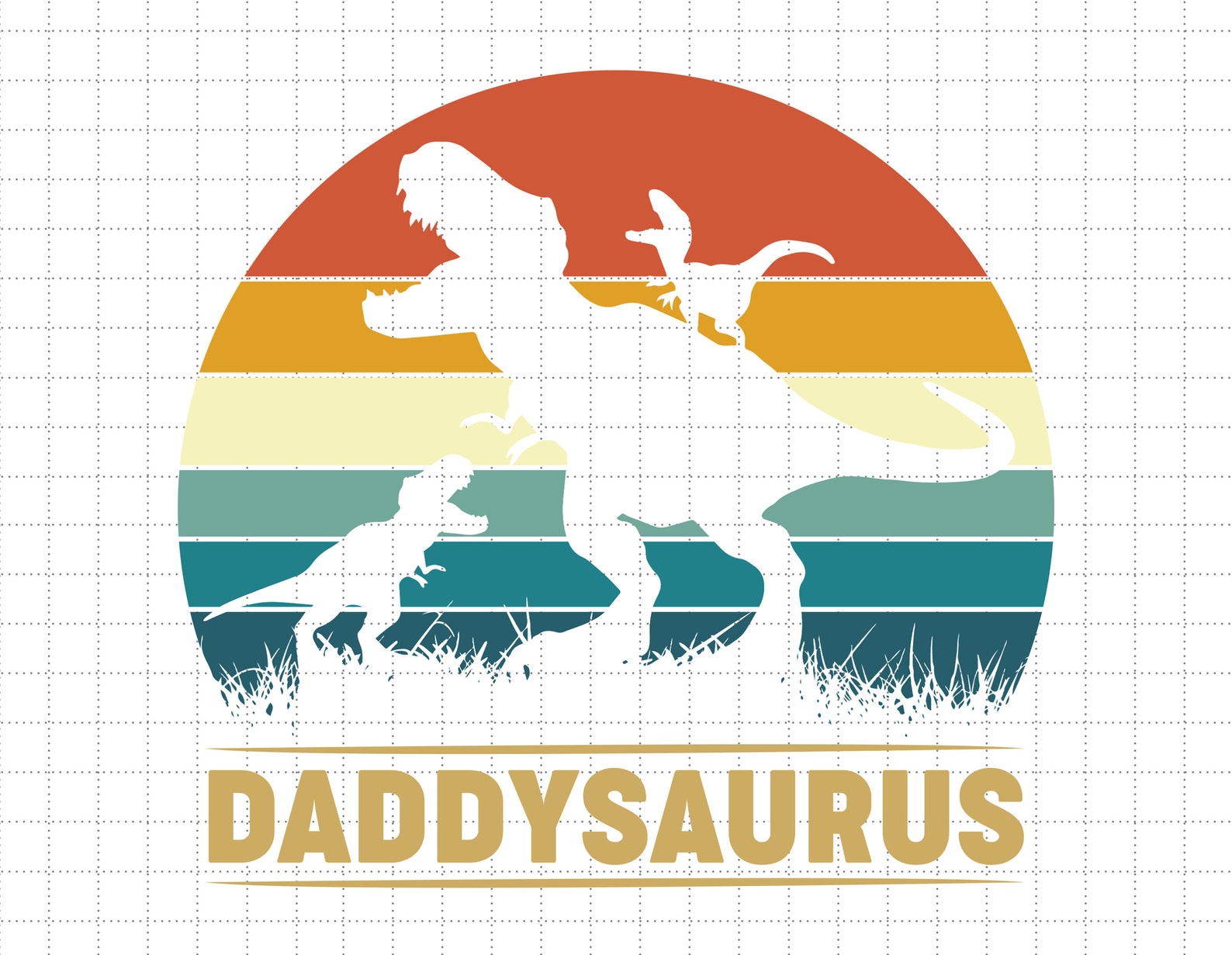 Daddysaurus Svg Dino Dad Svg Father's Day Svg Dad Life - Etsy