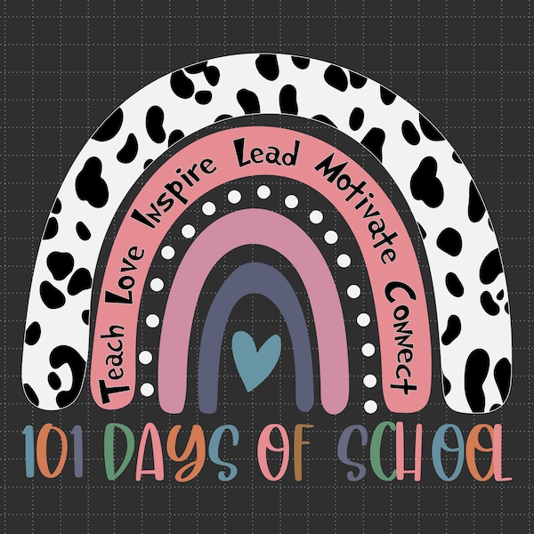 Teach Love Inspire Lead Motivate Connect Svg - Etsy