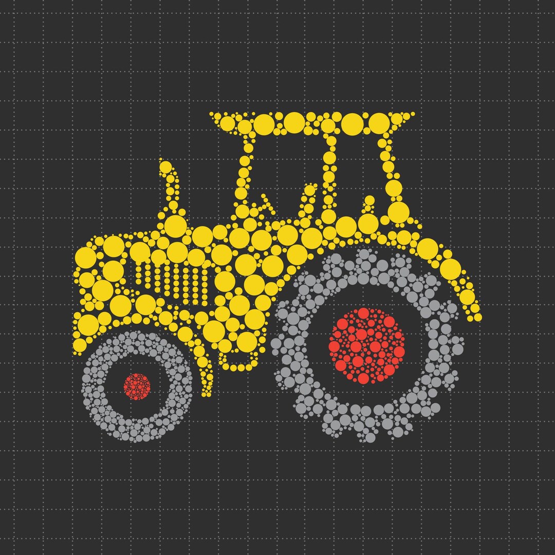 Happy Dot Day Cute Dot Tractor Svg, International Dot Day Svg, Happy ...