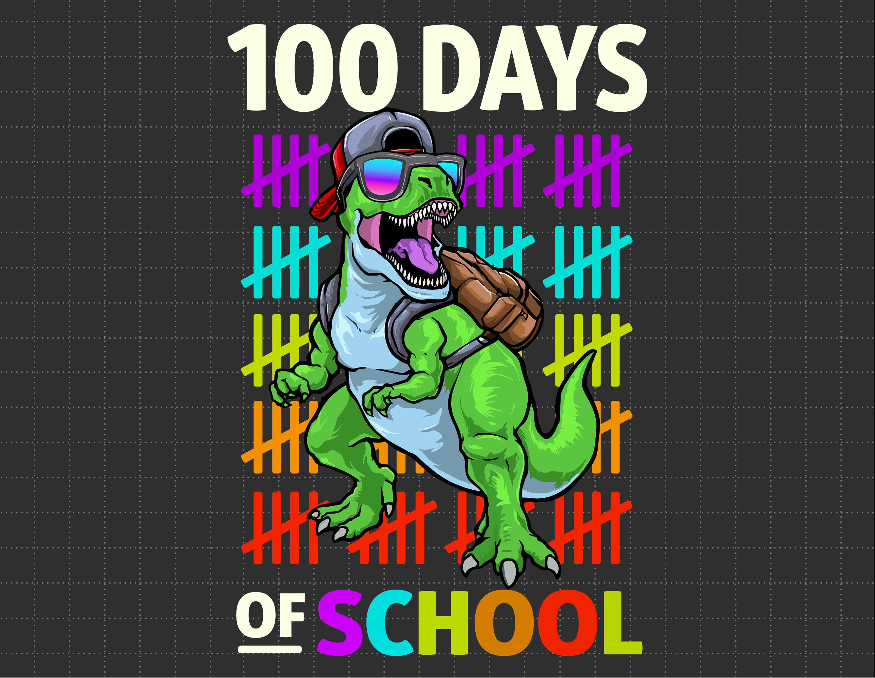 Dinosaur Lover 100th Days of School Svg 100 Day Y'all - Etsy UK