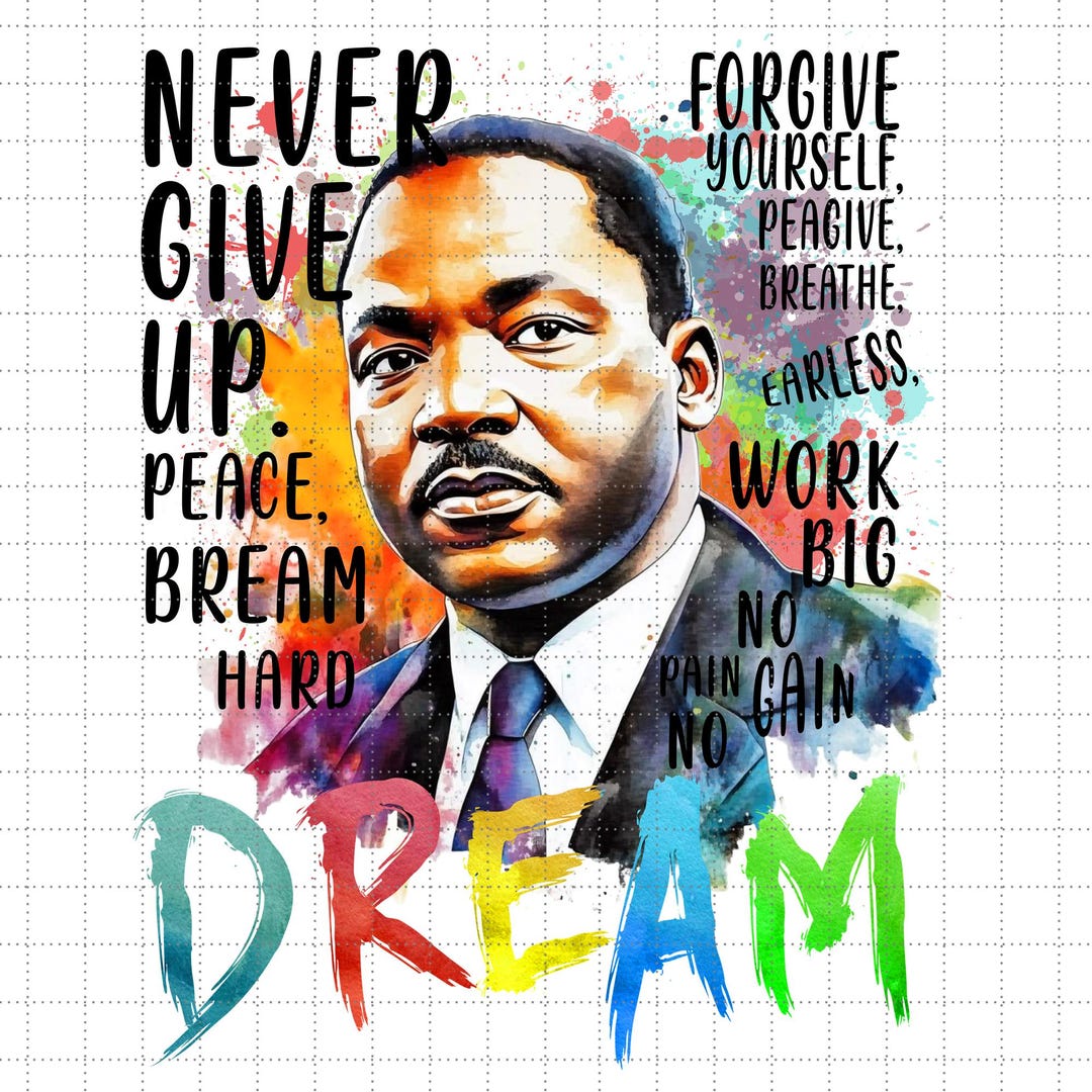 Watercolor Martin Luther King Png, Black History Png, African American ...