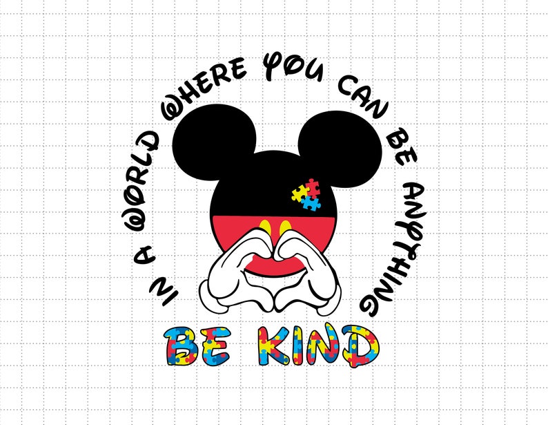 Be Kind Autism Svg Puzzle Piece Svg Autism Support Svg 2nd - Etsy