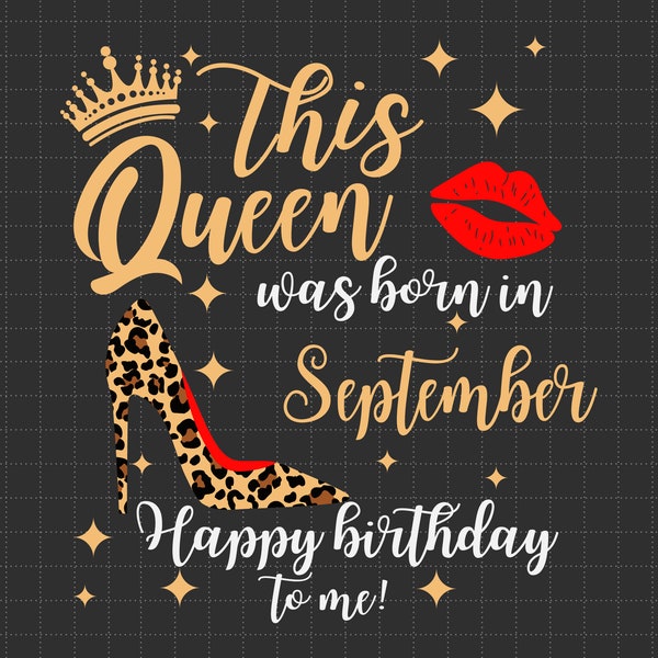 September Queen Svg - Etsy
