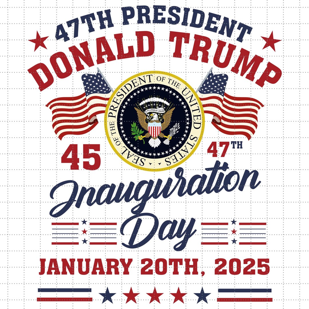 Donald Trump Inauguration Day 2025 Png, 47th US President Inauguration ...