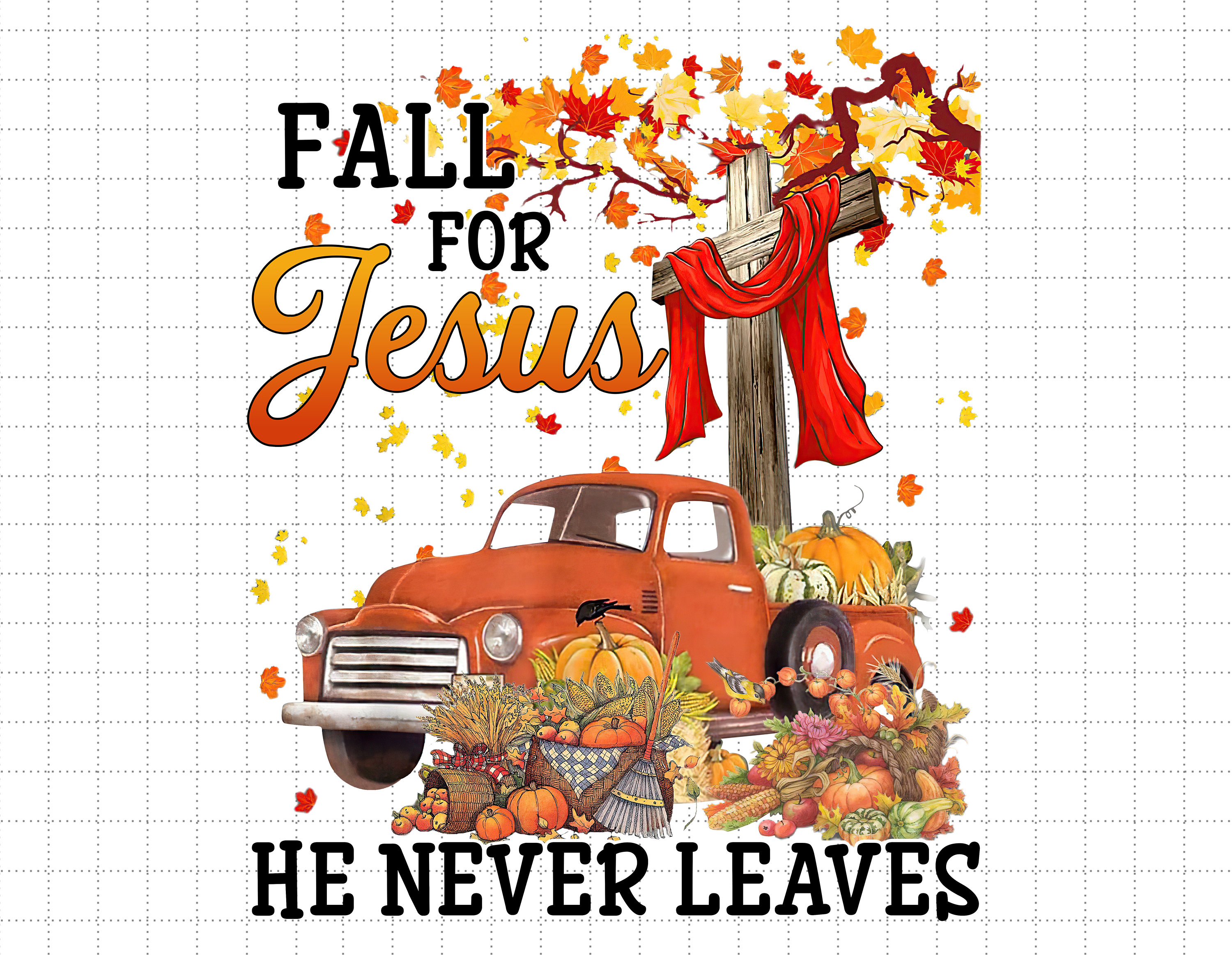 Fall for Jesus He Never Leaves Png, Cross Jesus Png, Christian Lover ...
