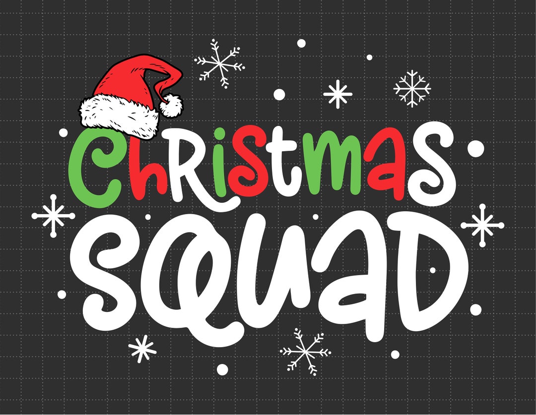 Christmas Squad Santa Elf Svg Png, Xmas Bauble Svg, Christmas Mistletoe ...