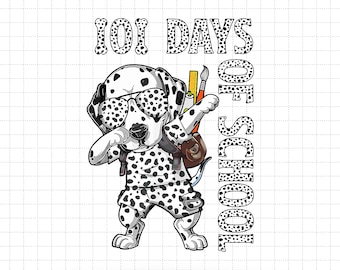 Bundle 101 Days of School Dalmatian Dog Svg Paw Lover Svg - Etsy