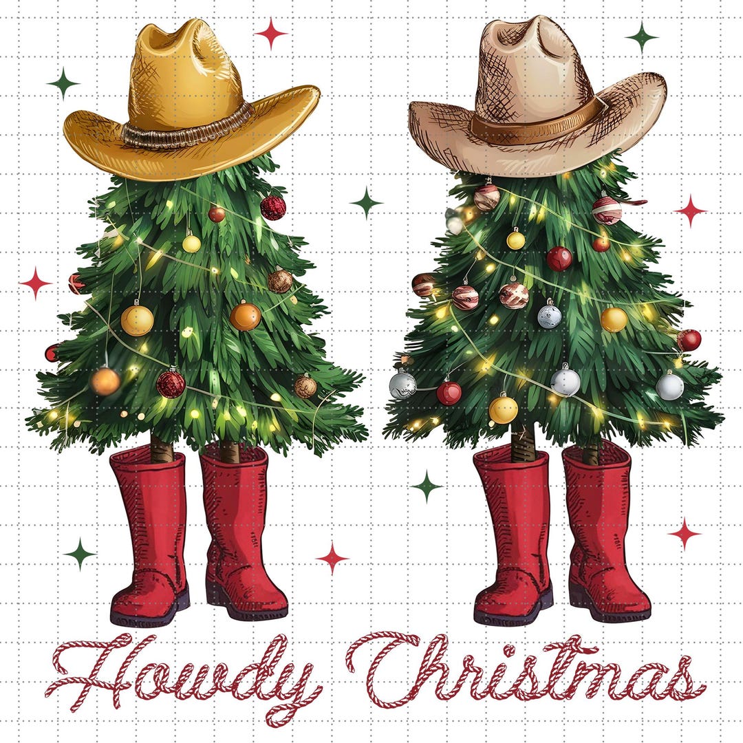 Retro Cowboy Santa on Bucking Horse, North Pole Rodeo PNG, H Western ...