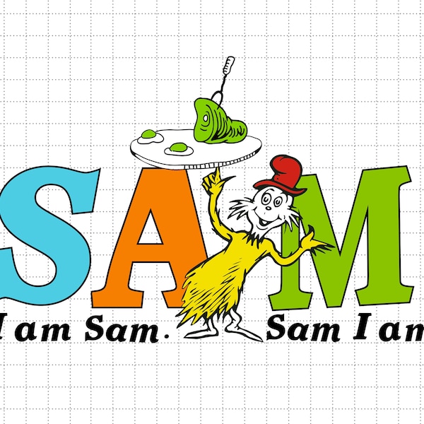 Sam I Am Svg - Etsy