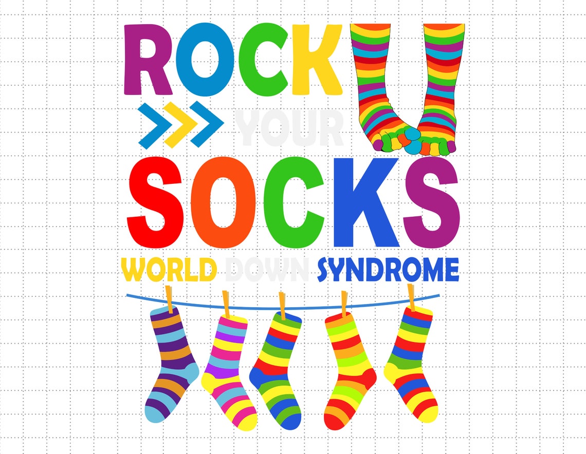 Rock Your Socks Down Syndrome Svg WDSD Down Syndrome - Etsy