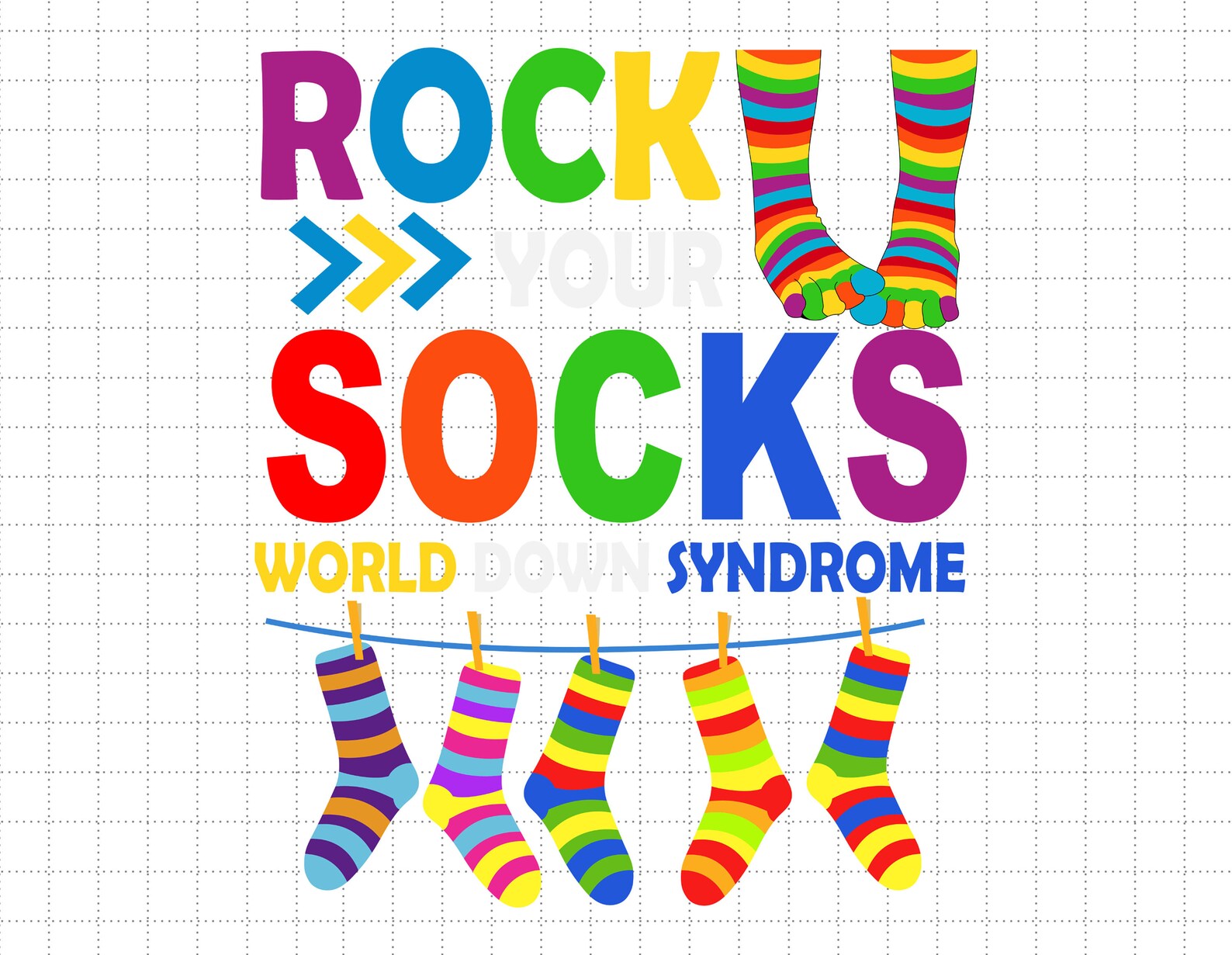 Rock Your Socks Down Syndrome Svg WDSD Down Syndrome - Etsy