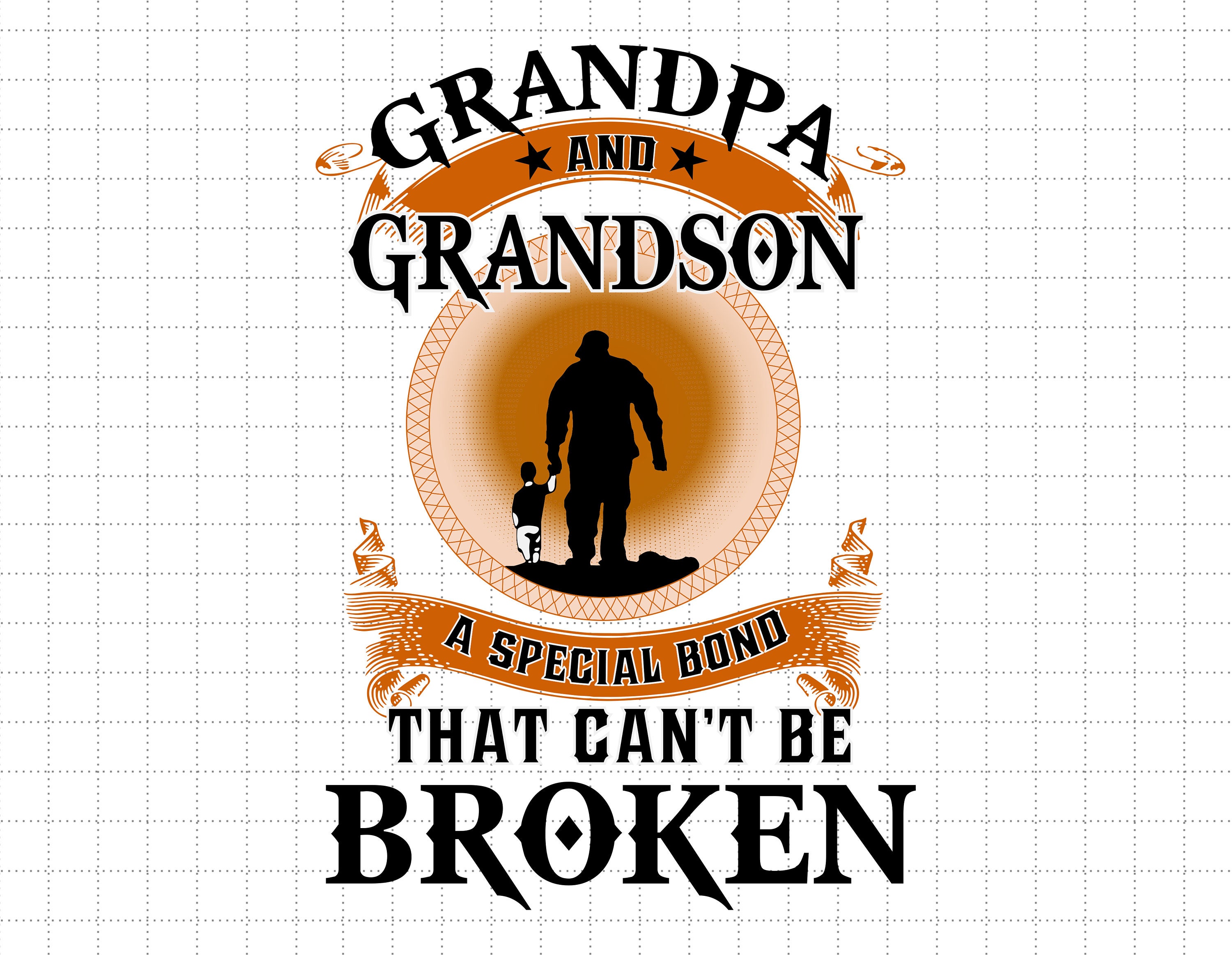 Grandpa and Grandson Svg A Special Bond That Can't Be - Etsy