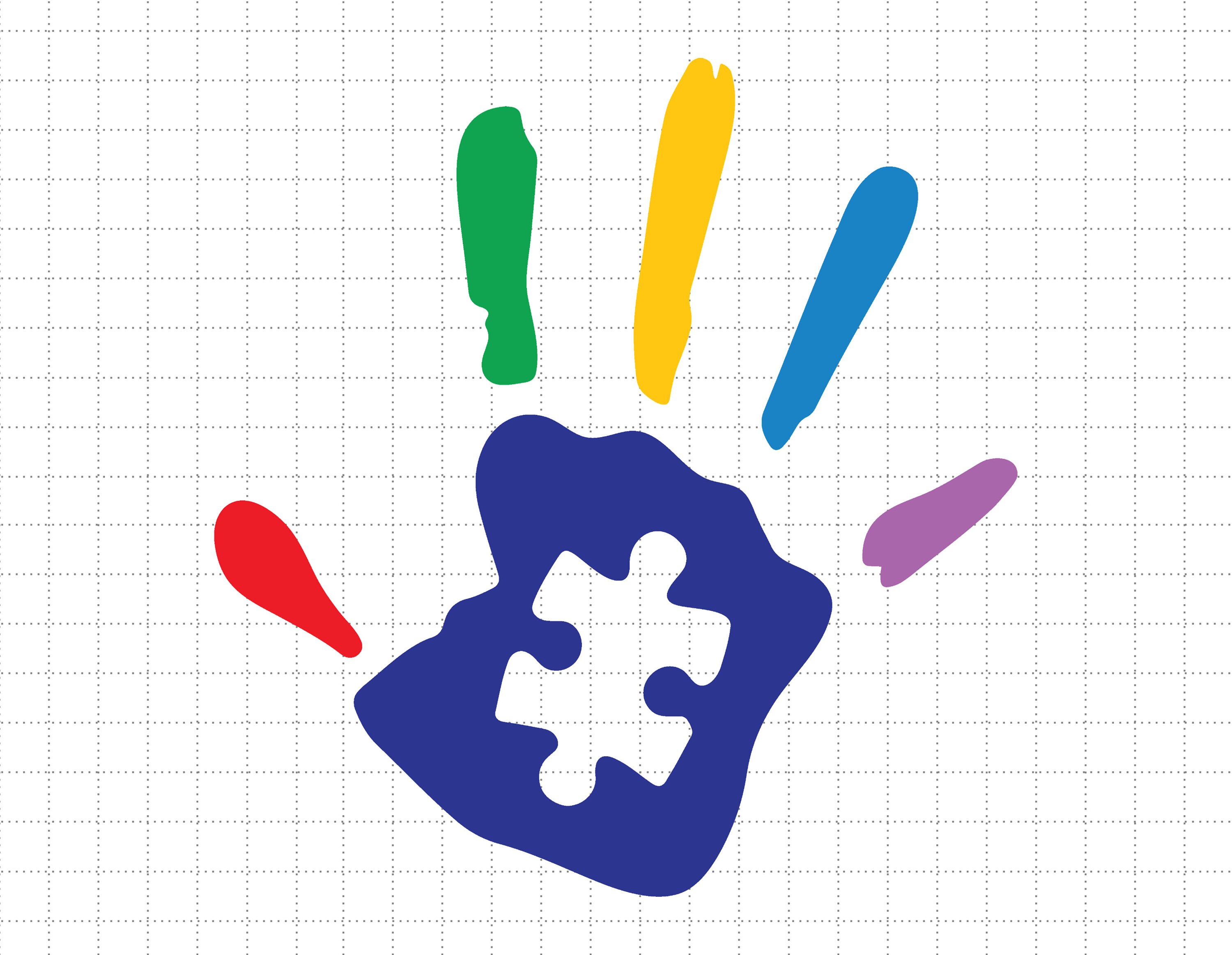 Autism Hand Print Svg Puzzle Piece Svg Autism Support 2nd | Etsy