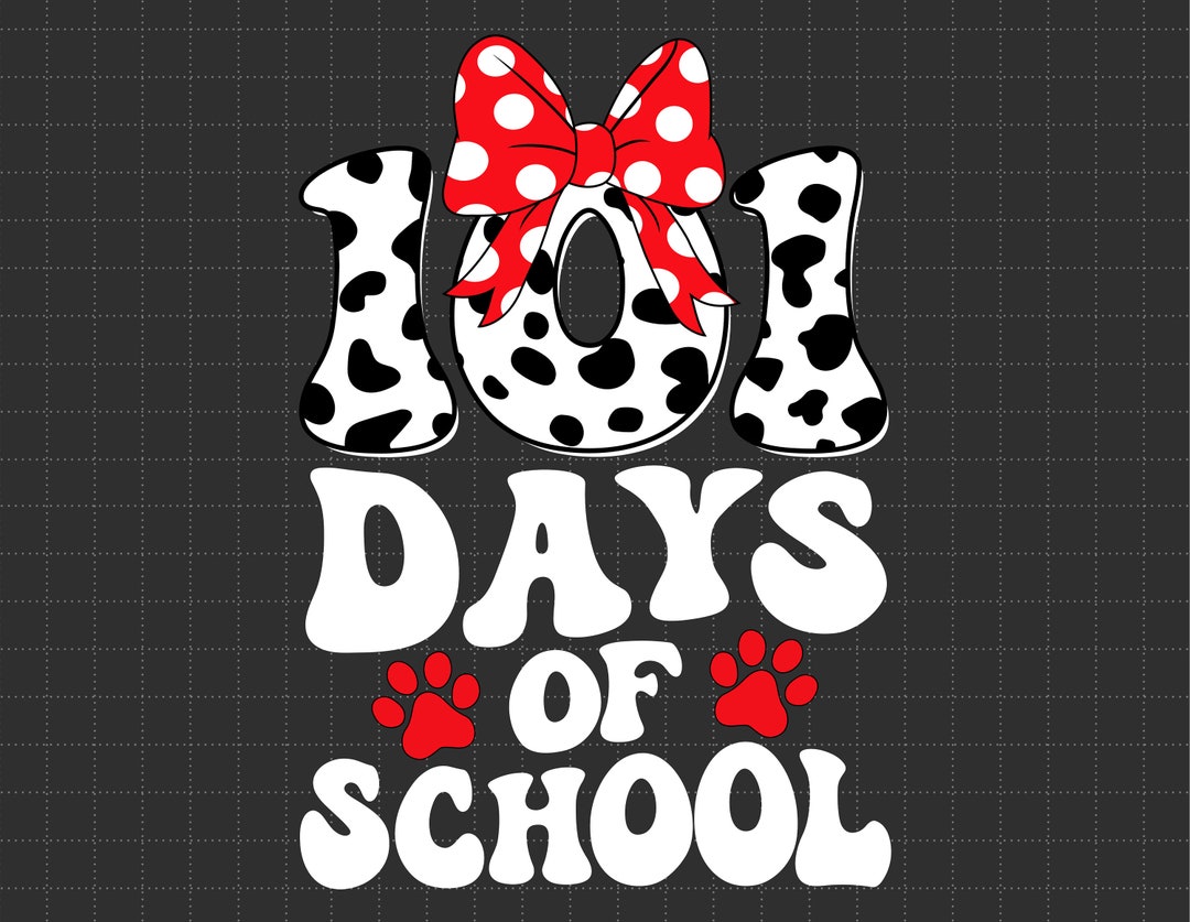 101 Days of School Dalmatian Dog Svg, 101 Days Smarter Svg, 101 Days of ...