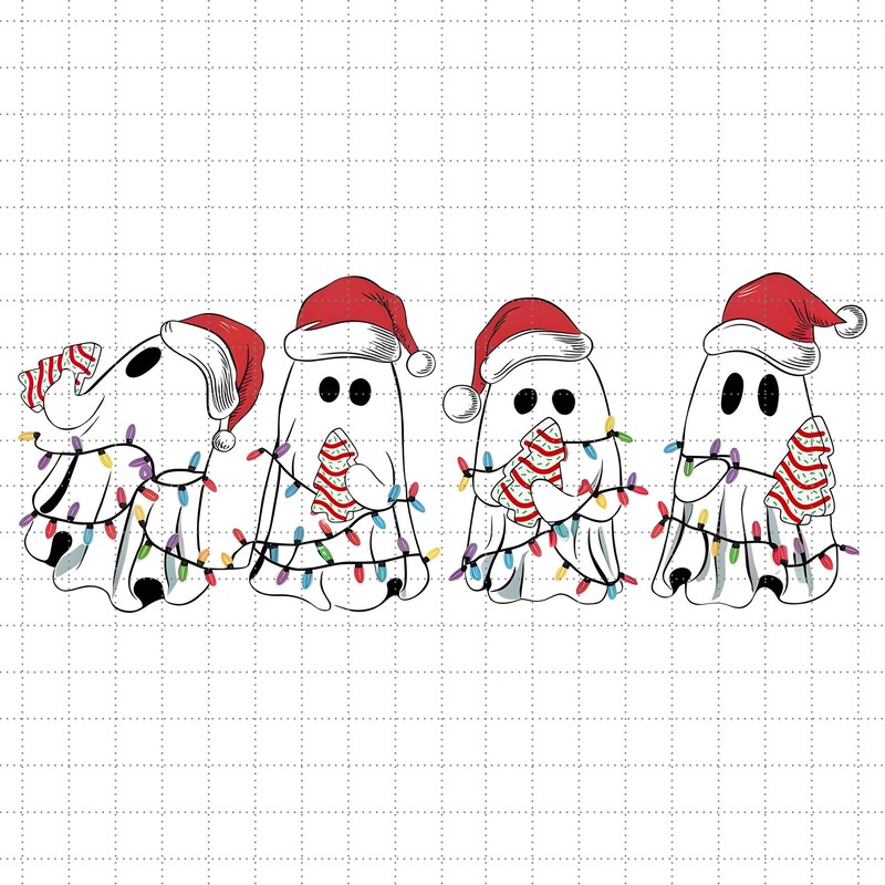 Ghost Christmas Png - Etsy