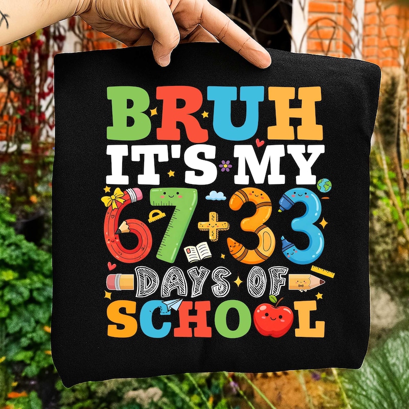 67 33 Day of School Shirt - Etsy
