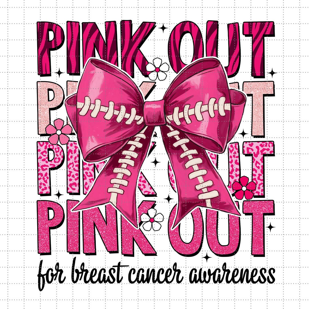 Football Pink Out Png, Breast Cancer Football Png, Breast Cancer ...