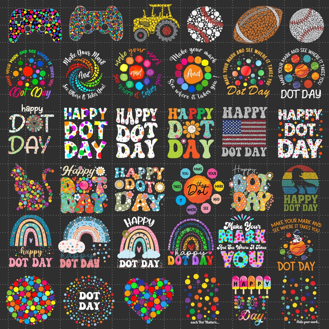 Dot Day SVG PNG Bundle, Make Your Mark and See Where It Takes You Svg ...
