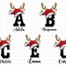 Christmas Alphabet Svg Png, Santa Hat Svg, Xmas Svg, Holiday Season Svg ...