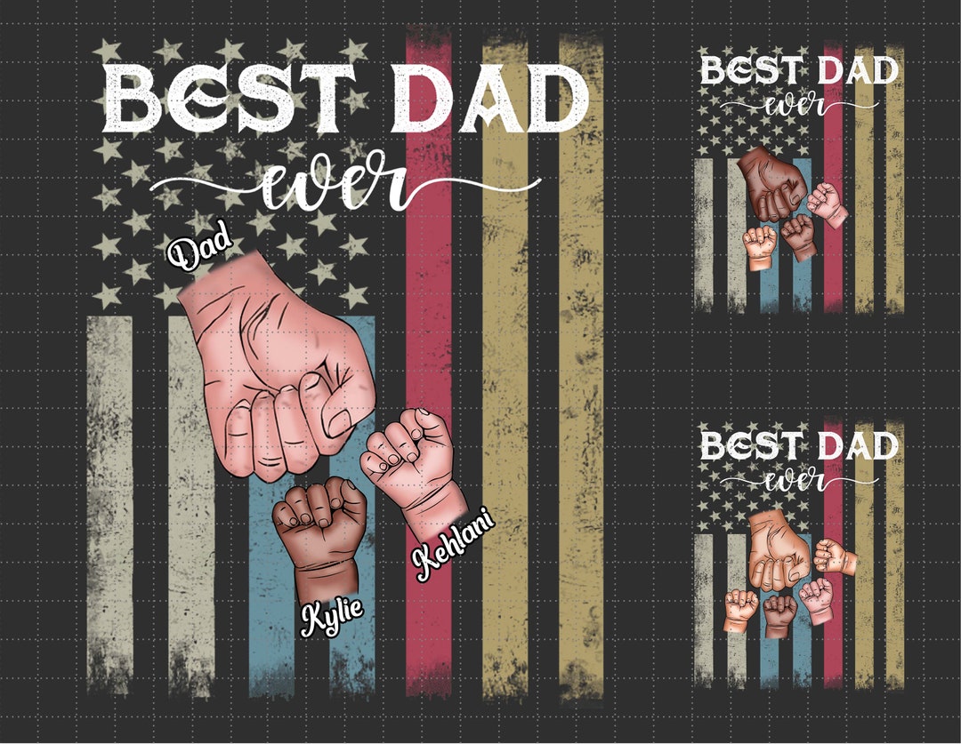 Personalized Grandpa Png, Father's Day Fist Bump Set Flag America ...