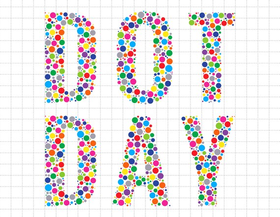 Happy International Dot Day Svg Png Colored Multicolor - Etsy