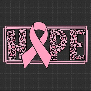 Hope Breast Cancer Awareness Svg Png, Pink Ribbon, Warrior Breast ...