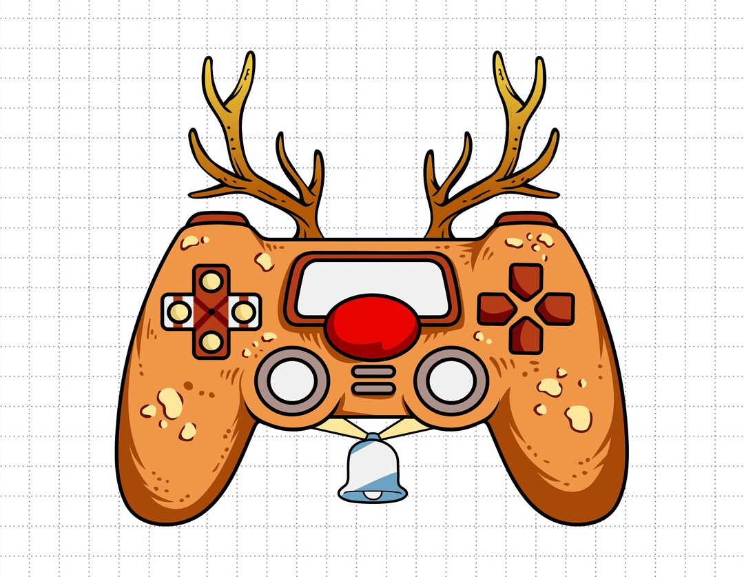 Gaming Controllers Christmas Png Svg, Christmas Gamer Raindeer Svg ...