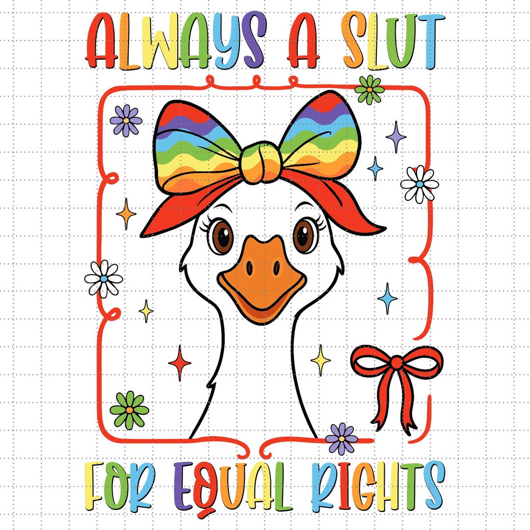 Rainbow Goose Png,cute LGBT Goose Coquette Png, Pride Vibes Png, Love ...
