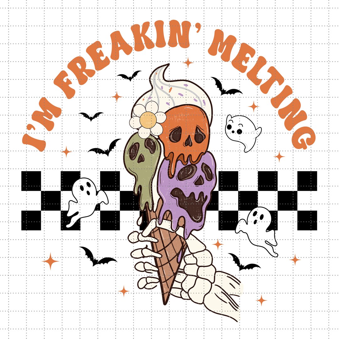 Im Freakin Melting Png-sublimation, Retro Png, Boo Png, Ghost Png ...