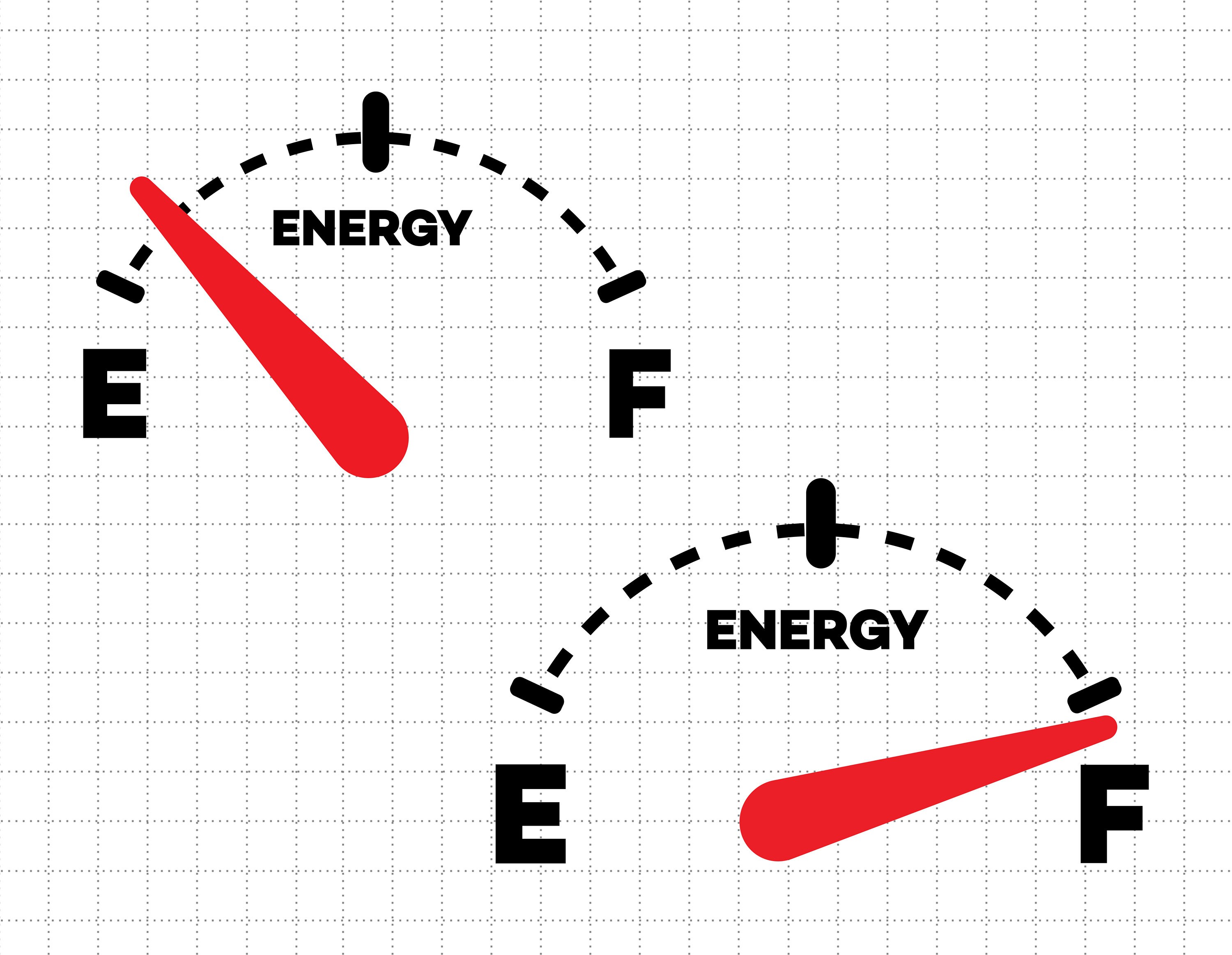 Energy Empty Energy Full Svg Empty Gas Tank Svg Gift for - Etsy