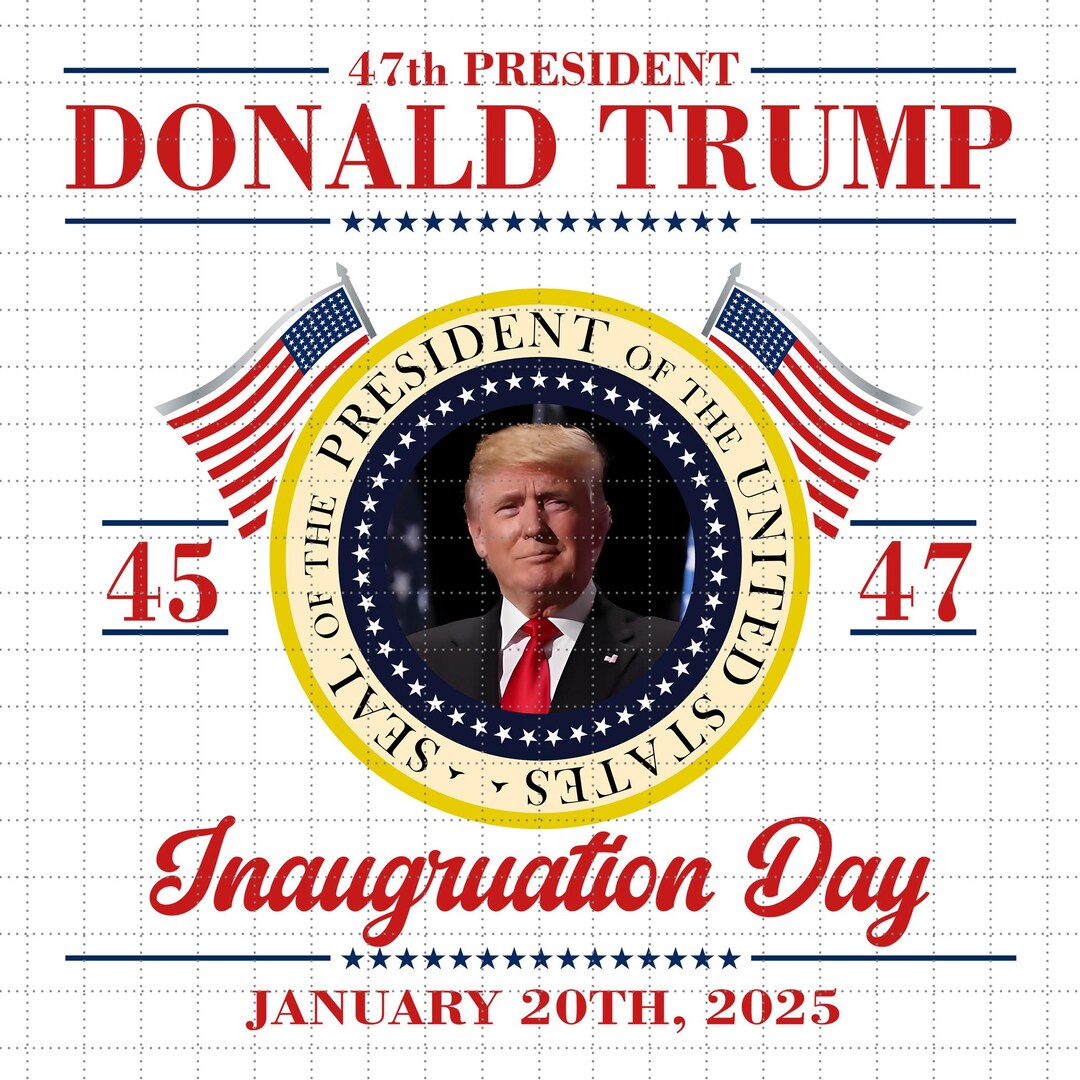 Donald Trump Inauguration Day 2025 Png, 47th US President Inauguration ...