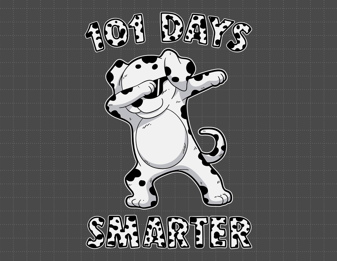 101 Days of School Dalmatian Dog Svg, 101 Days Smarter Svg, 101 Days of ...