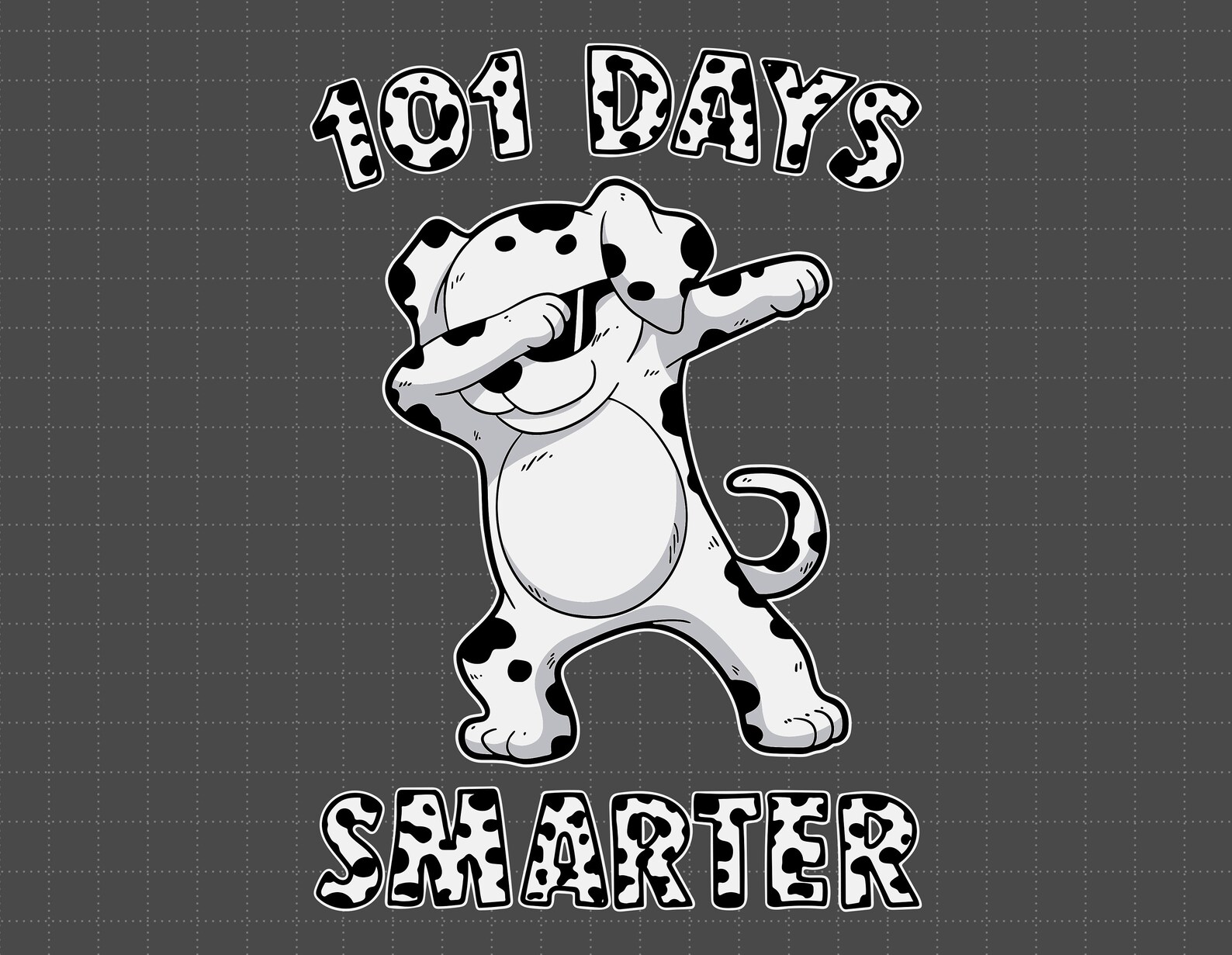 101 Days of School Dalmatian Dog Svg 101 Days Smarter Svg - Etsy