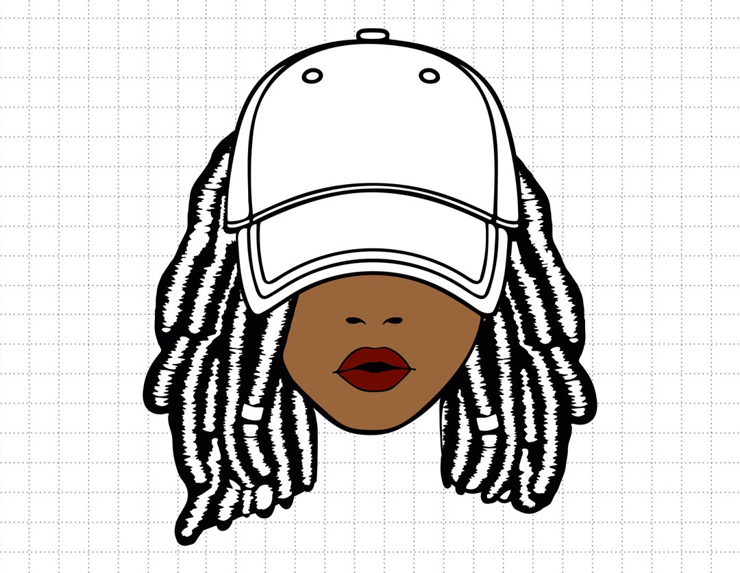 Locs Hair Black Girl, Svg, Png Files for Cricut Sublimation - Etsy