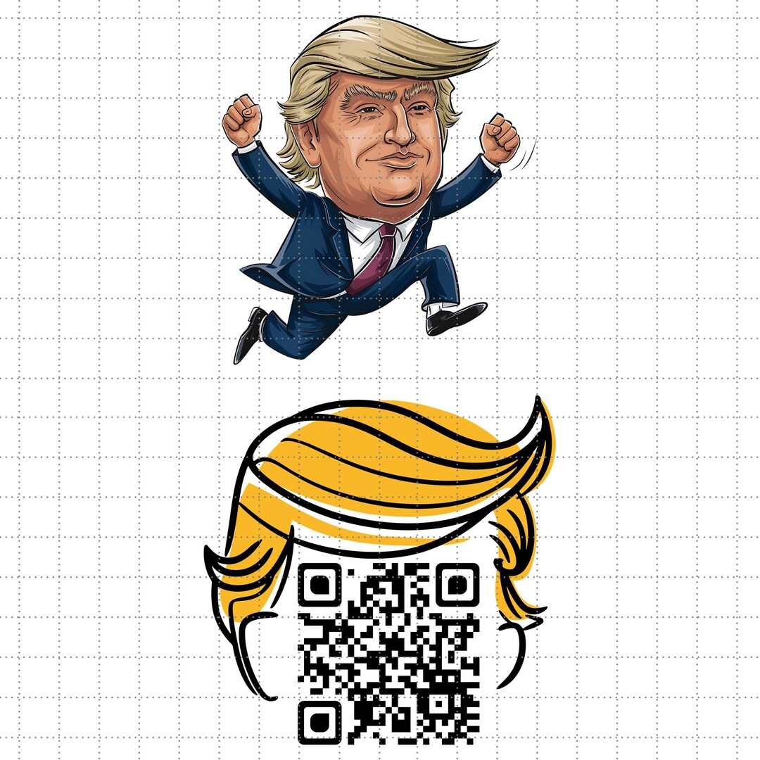 Trump Dance QR Code Png, Viral Trump Dance YMCA, Qr Code Trump Dance ...