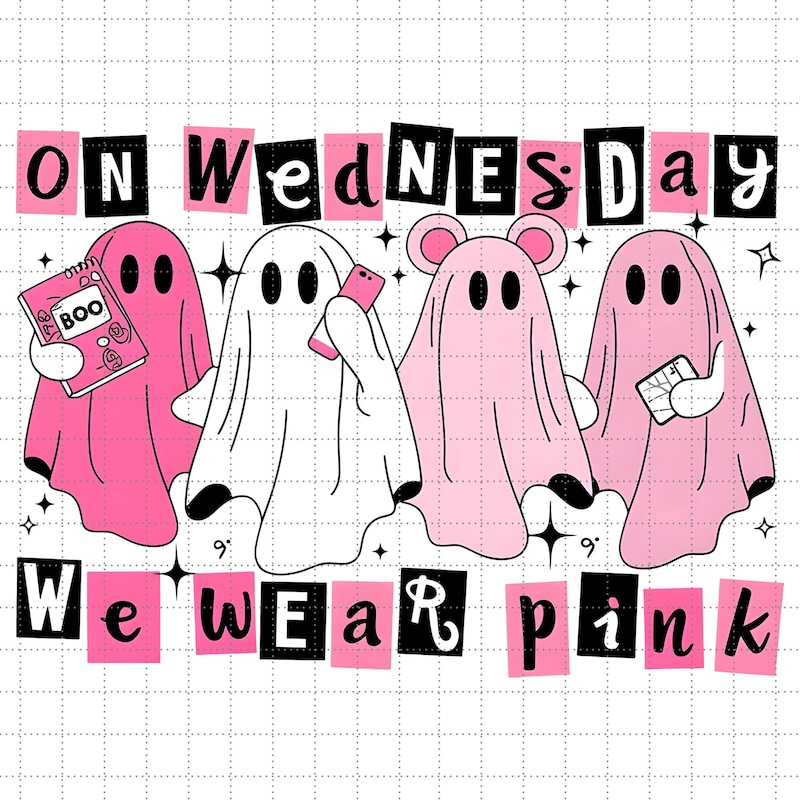 On Wednesday We Wear Pink - Etsy