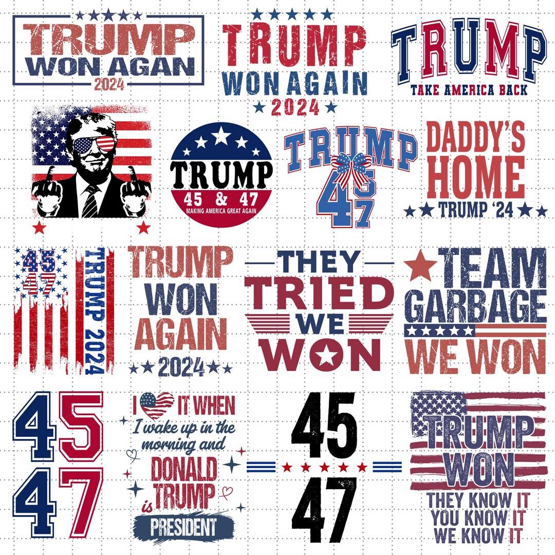 Trump Png, Team Garbage We Won Team Garbage for Trump 2024 Elections ...