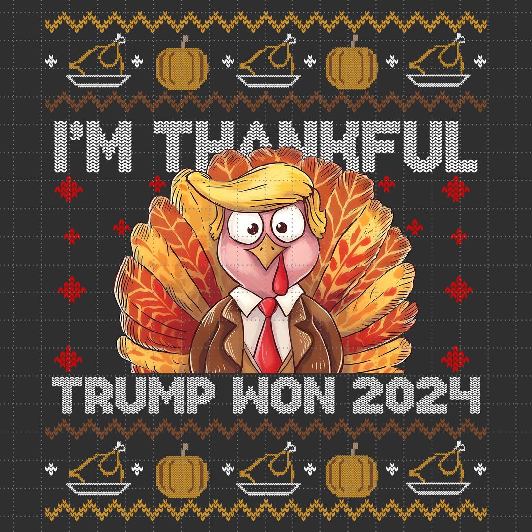 Trump Design for Thanksgiving 2025 PNG, Funny Trump Cosplay Turkey ...