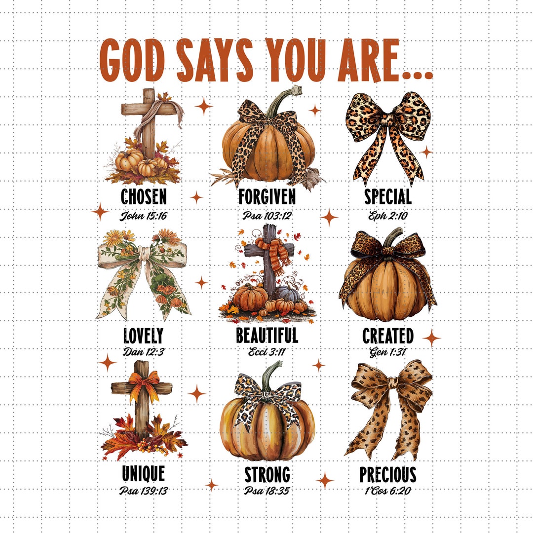 God Says You Are Png, Fall Coquette Bow PNG, Fall Shirt Png, Autumn ...