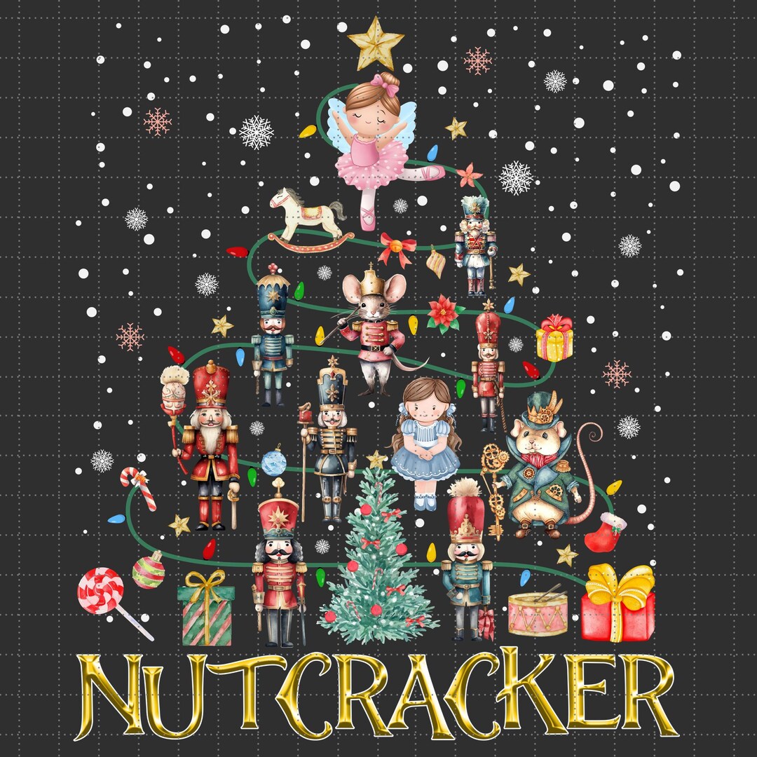 Nutcracker Tree Png, Nutcracker Christmas Holiday Sublimation Design, Ballet Girl Png, Christmas ...