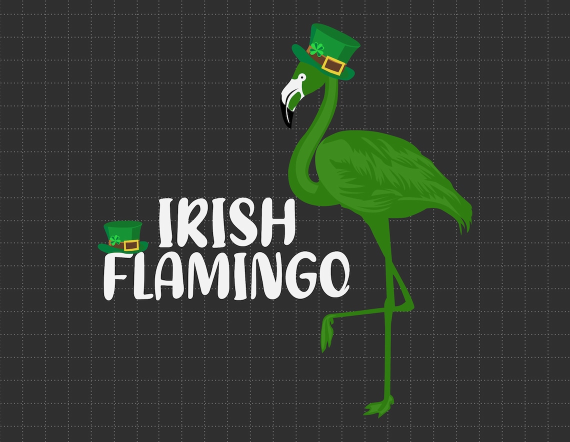 Leprechaun Hat Irish Flamingo St. Patricks Day Svg St - Etsy
